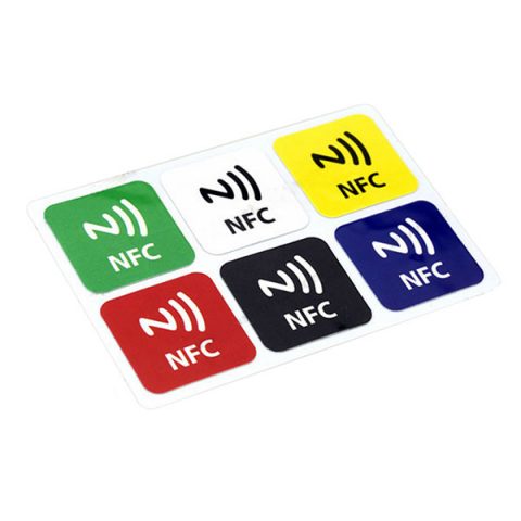 Colorful NFC Stickers Customized NTAG213 Tag with LOGO Printing