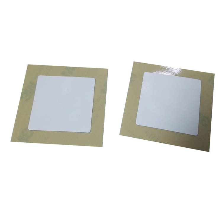 Square 50*50mm plain white iso15693 ICODE SLIX RFID tags
