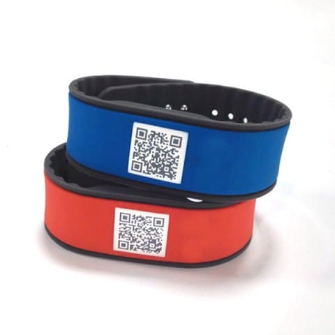 unique qr code engraving silicone wristbands rfid uhf bracelet qr