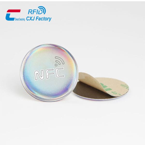 Free Sample Hot Sale Custom Social Media Tap Epoxy NFC Sticker