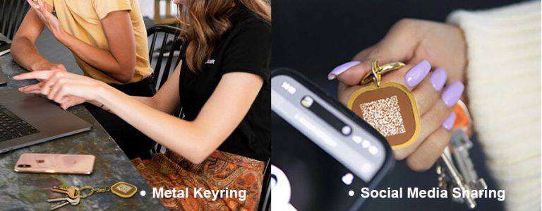 Hidden NFC Chip Cards 24K Gold Metal Irregular Shape Card