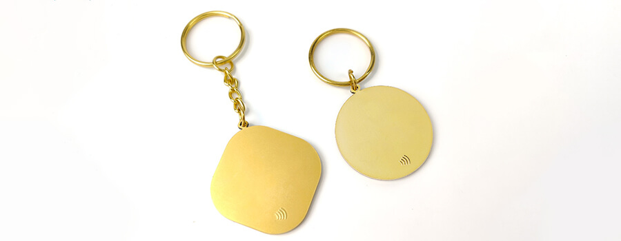 Hidden NFC Chip Cards 24K Gold Metal Irregular Shape Card