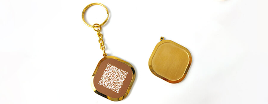 Hidden NFC Chip Cards 24K Gold Metal Irregular Shape Card