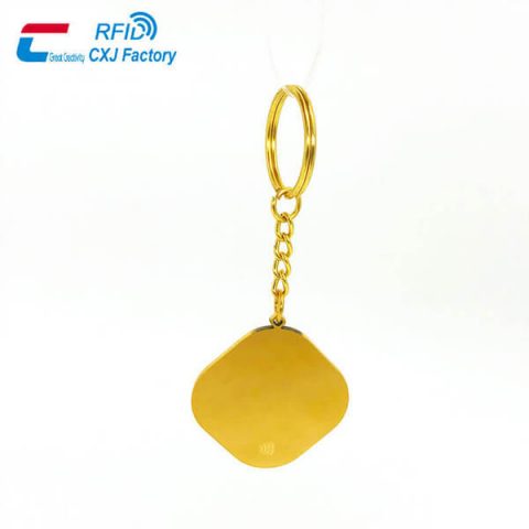 Hidden NFC Chip Cards 24K Gold Metal Irregular Shape Card