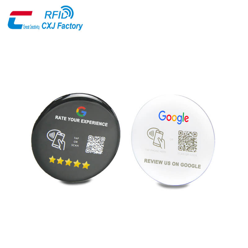 NFC Waterproof Stickers Google Review Epoxy Card