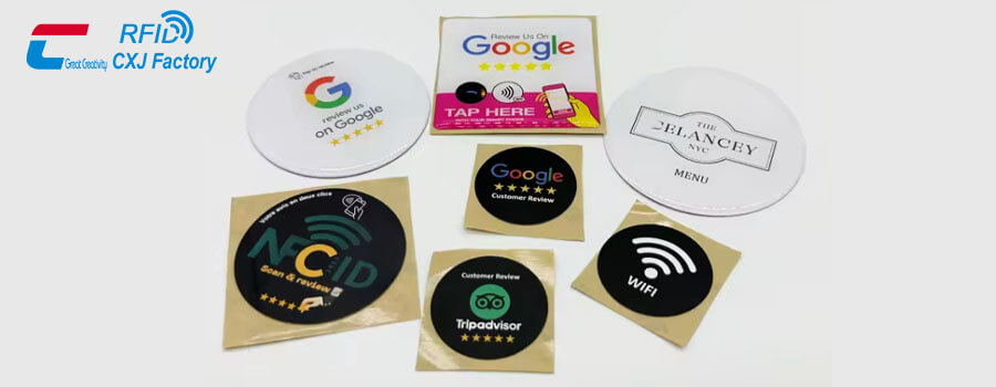 Custom Printing NFC Sticker Ntag213 Google Review Sticker