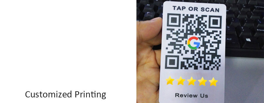 Custom Printing NFC Sticker Ntag213 Google Review Sticker