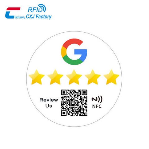 Custom Printing NFC Sticker Ntag213 Google Review Sticker