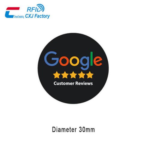 Custom Printing NFC Sticker Ntag213 Google Review Sticker