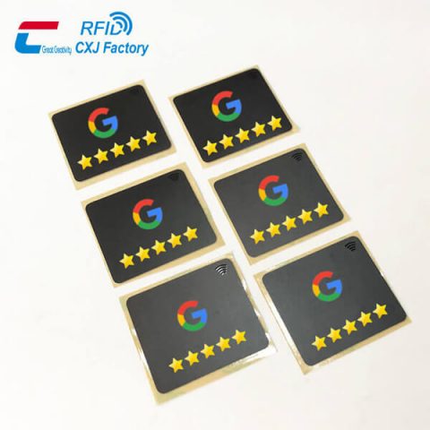 Custom Printing NFC Sticker Ntag213 Google Review Sticker