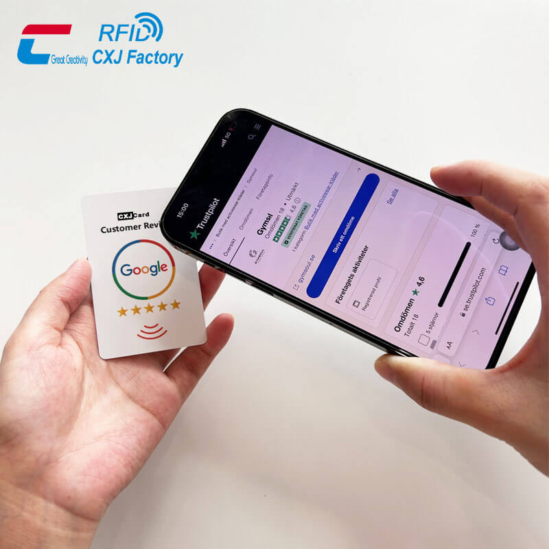 Custom Smart NFC Contactless Google Review Card