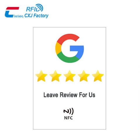 Custom Printing NFC Sticker Ntag213 Google Review Sticker
