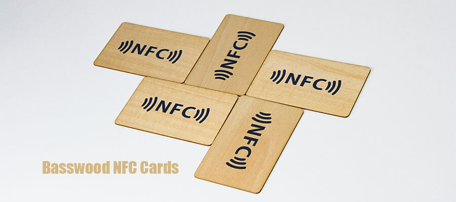 Smartcards Custom Laser Logo Basswood NFC Cards Wholesale