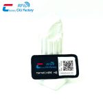 Custom Clothing Tag NFC And QR Code Iron-On Woven Patch